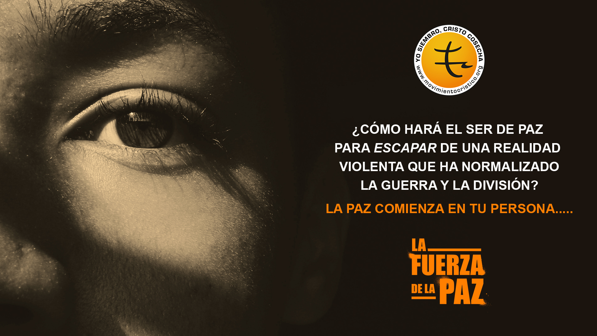 ¿Cómo hará el Ser de Paz para escapar de una realidad violenta que ha ...